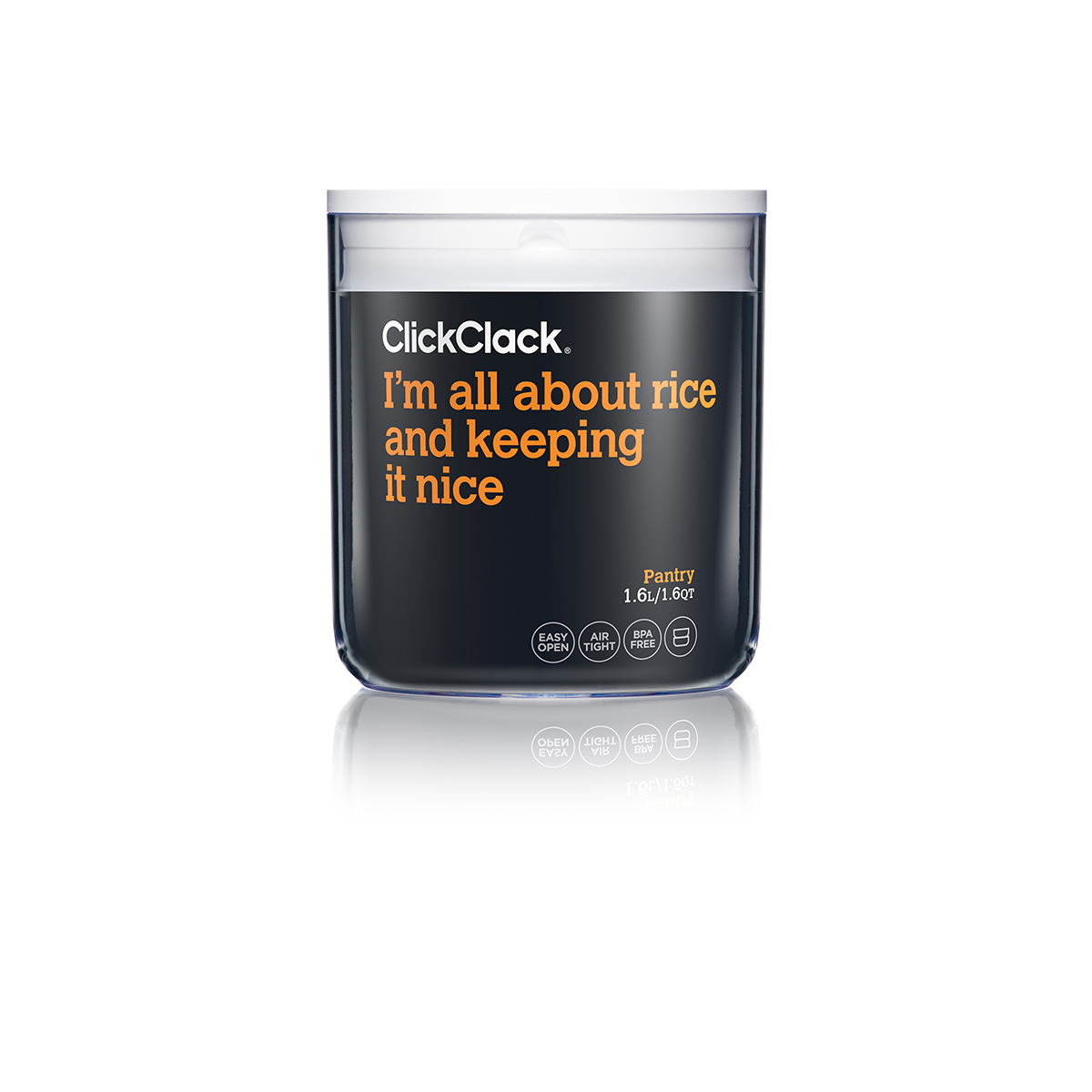 Pantry Storage Round Container 1.6L/1.6QT - ClickClack New Zealand